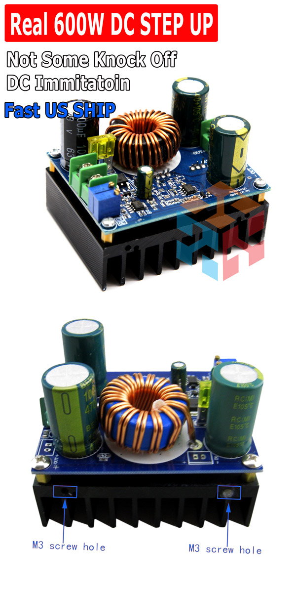 600W DC-DC Step Up Boost Buck Voltage Converter Power Supply Module 16A ...