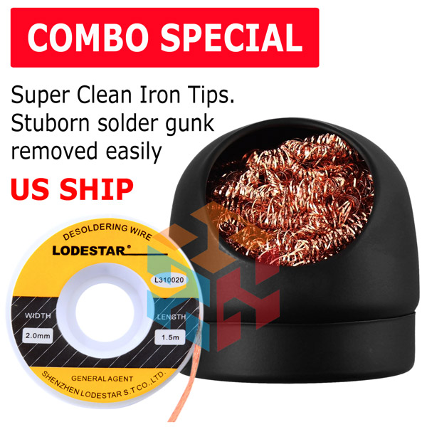 Welding Soldering Solder Iron Tip Cleaner Cleaning Steel Wire With ...