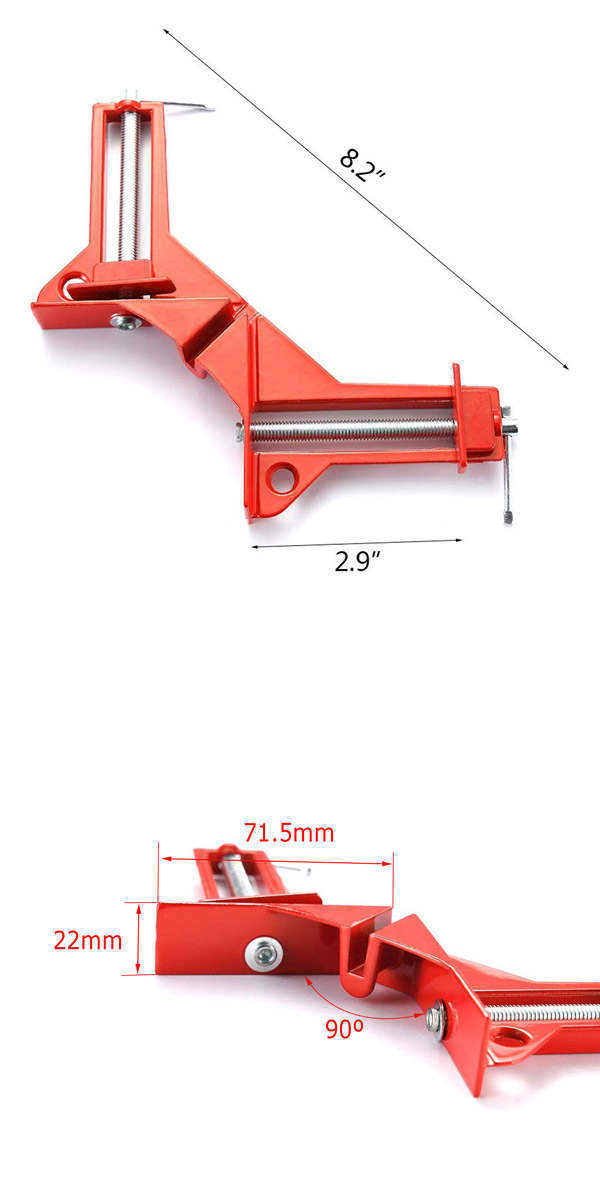 4X 90°Degree Right Angle Picture Frame Corner Clamp Holder Woodworking ...