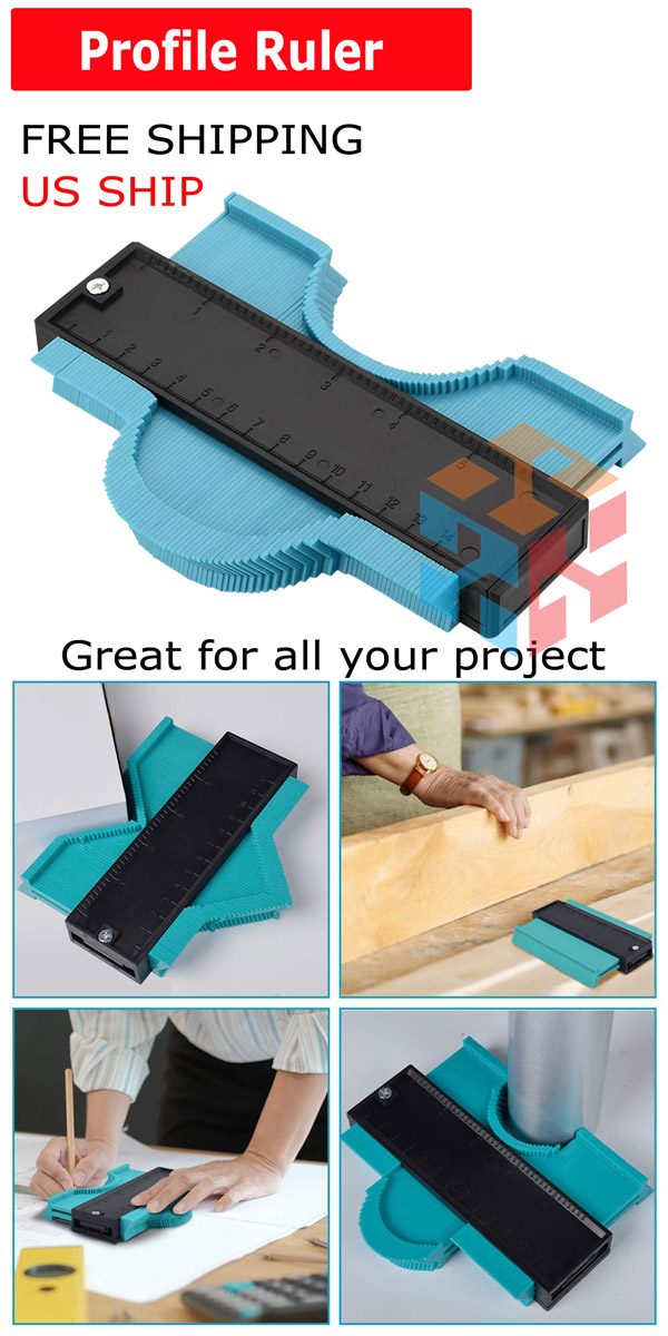 Saker Shape Profile Contour Gauge Plastic Woodworking Tool Duplicator ...