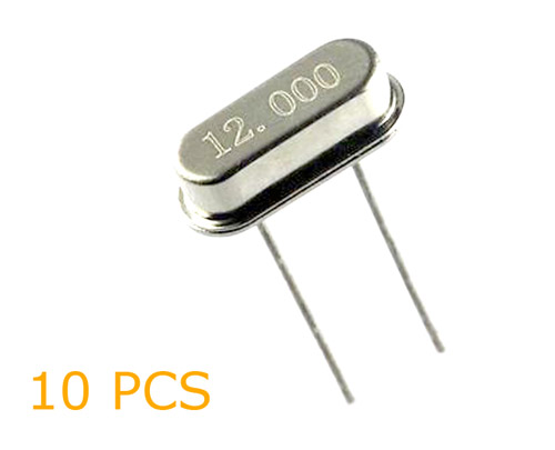 10pcs 12mhz 12000m Hz Hc 49s Crystal Oscillator Arduino Raspberry