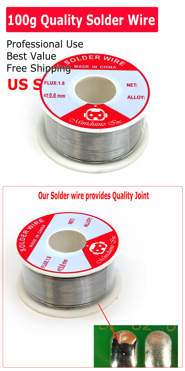 New 63/37 Tin Lead Line Soldering 0.8mm Rosin Core Solder Flux Welding ...