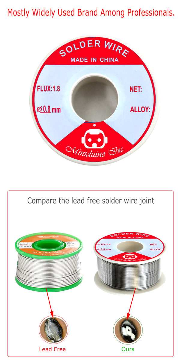 New 63/37 Tin Lead Line Soldering 0.8mm Rosin Core Solder Flux Welding ...