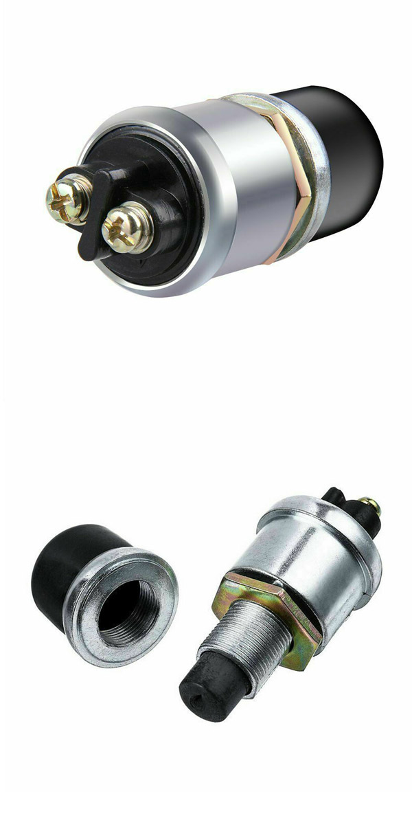 12 Volt DC Heavy-Duty Momentary Push-Button Starter Switch (50 Amps) | eBay